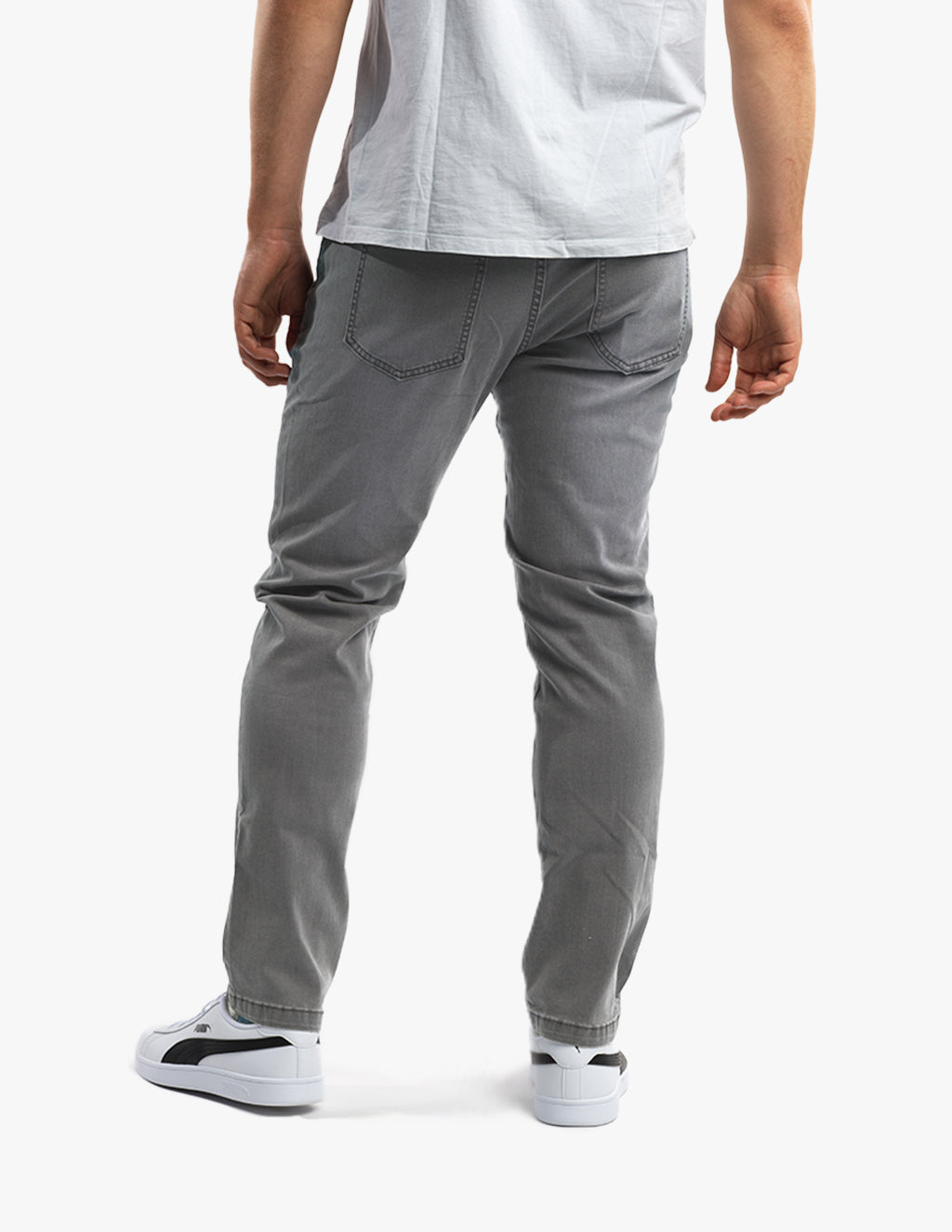 Beans Medium Gray Men's Jeans - Comfortable Jeans by Mugsy