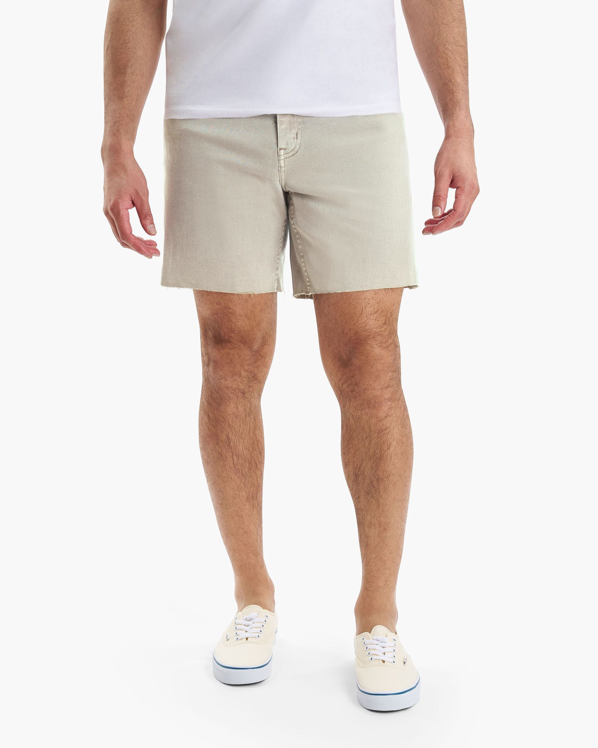 Men's Tan Jorts - Comfortable Jean Shorts by Mugsy