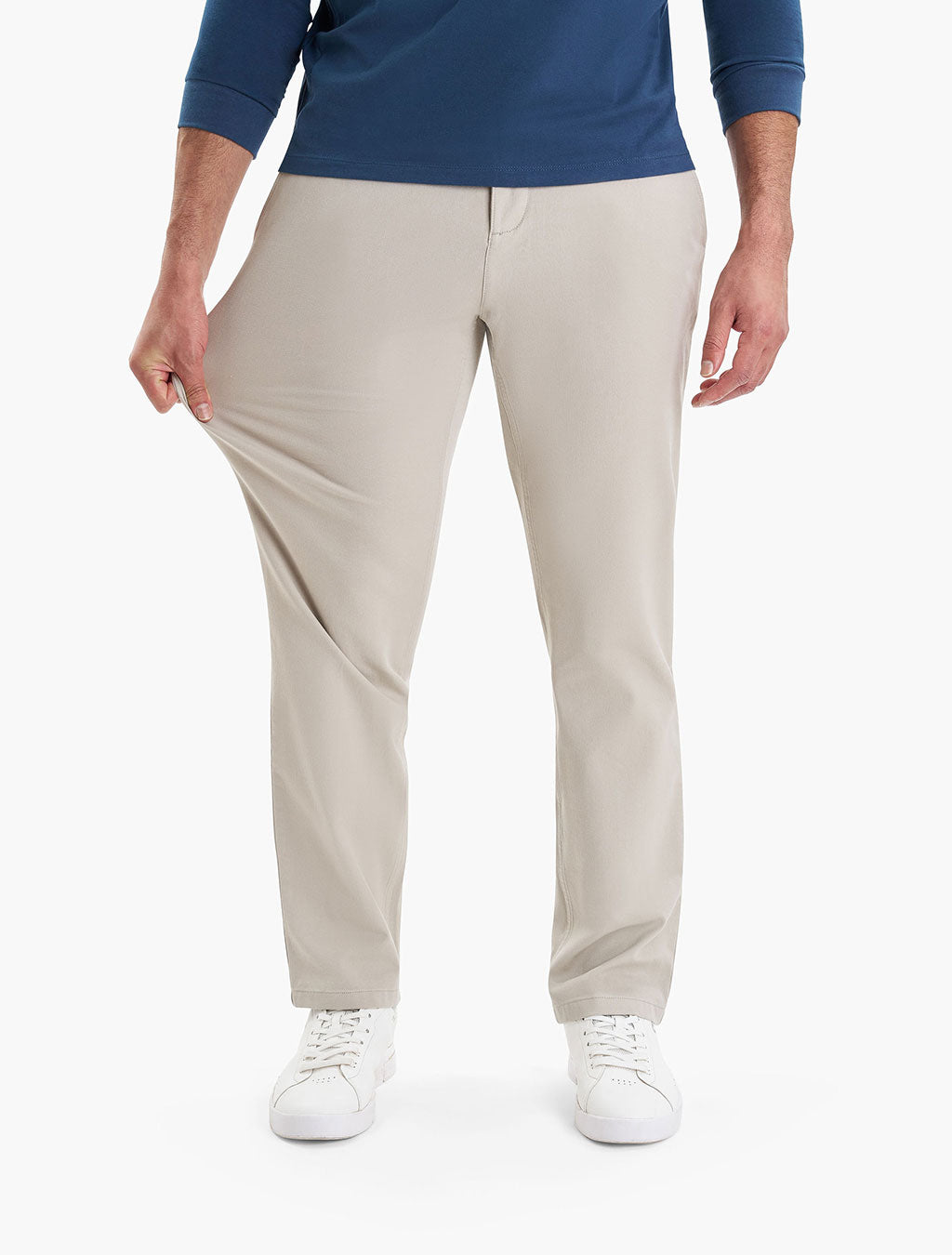 Teddys Light Khaki Casual Fit Classic Chino Pants | Comfortable ...